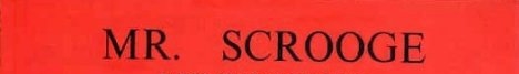 MISTER SCROOGE (1964) | Balladeer's Blog