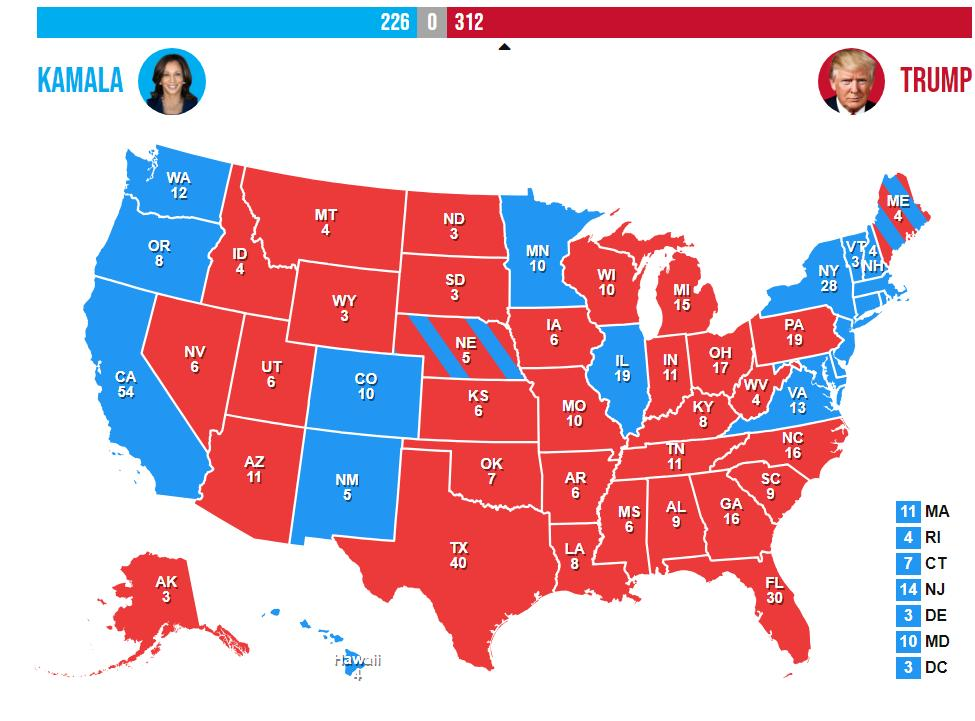 ELECTORAL MAP AND OTHER VISUALS | Balladeer's Blog
