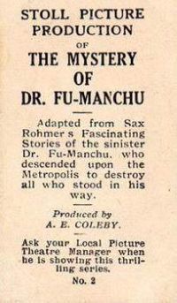 THE MYSTERY OF DR. FU MANCHU (1923) SILENT FILM SERIAL | Balladeer's Blog